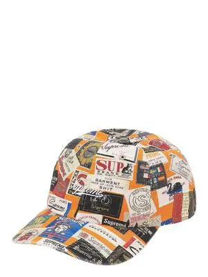 Supreme Labels 6-panel Hat - Orange