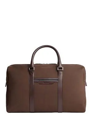 CARL FRIEDRIK Compact Nylon Weekender - Chocolate