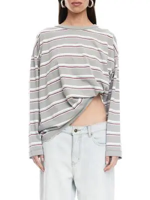 Lioness Horizon Stripe Top - Ash Stripe