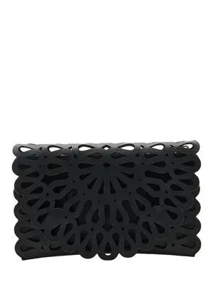 SIMKHAI SIMKHAI McCall Laser-Cut Leather Clutch