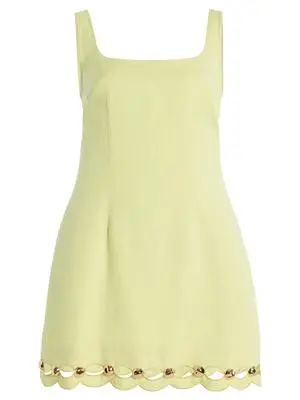Simkhai Lindley Embellished Linen-blend Midi Dress - Green