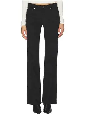 EB DENIM Maria Mid Rise Bootcut Pant - Black Corduroy