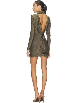 ET OCHS Luna Mini Dress - Antique Gold
