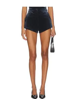 Amanda Uprichard Kelso Velvet Short - Slate