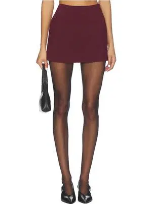 ALL THE WAYS Mamie Mini Skirt - Burgundy