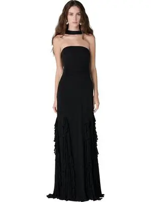 Diane Von Furstenberg Mira Strapless Maxi Dress - Black