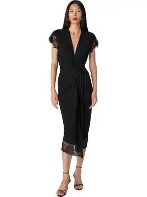 Reformation Mariana Knit Dress In Bleach Kelp - 60% Off | Editorialist
