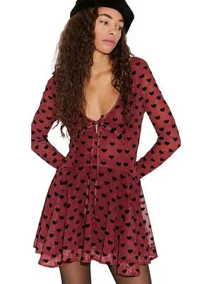 Free People Sway With Me Mini Dress - Holiday Combo