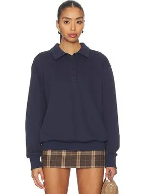 ALL THE WAYS Rana Polo Top - Navy