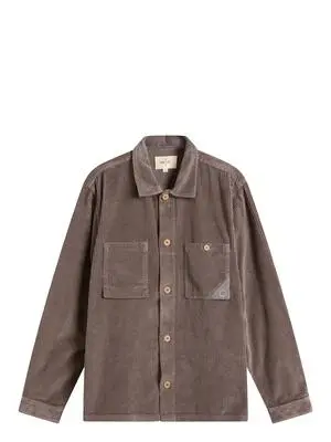 Folk Anniversary Patch Overshirt - Rich Brown Chunky Cord