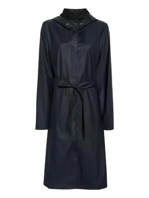 Rains Long A-line Waterproof Jacket - Blue
