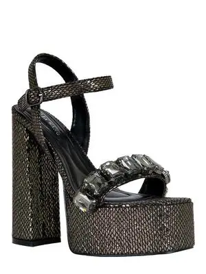 AZALEA WANG Kamilla Platform Sandal - Black