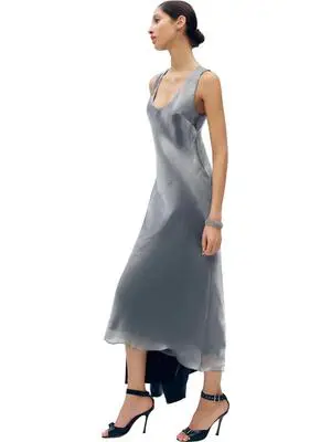 REFORMATION Soleia Slip Dress - Grey