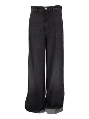 Max Mara Pantalone In Denim - Black