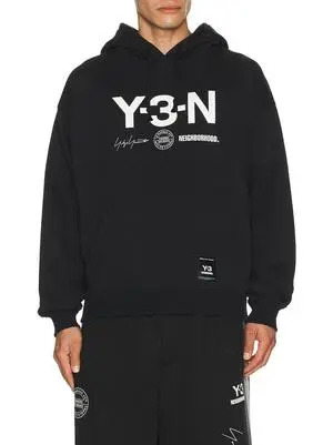 Y3 Yohji Yamamoto X Nbhd Gfx Hoodie - Black