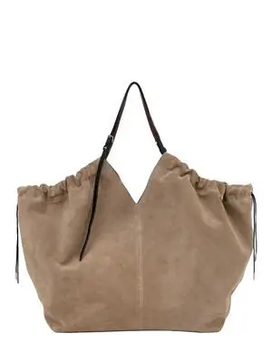 MAISON MARGIELA Suede Tote Bag - Brown