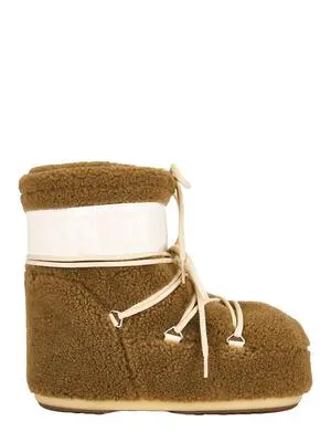 Moon Boot Icon Low Fleece Boots - Camel