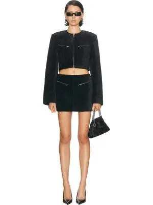 Alexander Wang Cropped Boxy Jacket - Black
