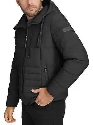 Andrew Marc Fitzroy Quilted Puffer Jacket - Black