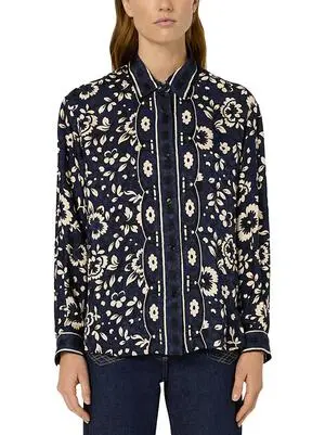 Gerard Darel Anabelle Buttoned Shirt - Indigo