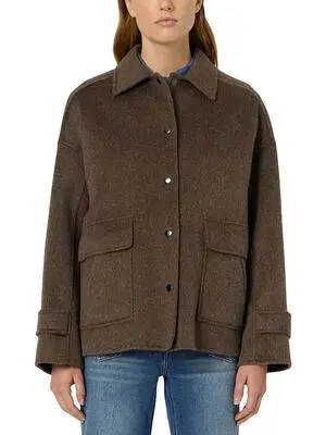 Gerard Darel Melodie Wool Jacket - Brown