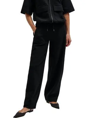 ME+EM Barrel-leg Trousers - Black