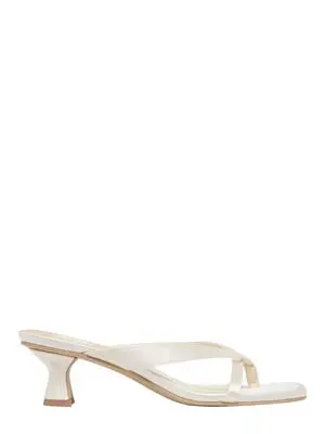 DOLCEVITA Brevel Heeled Sandals - True White Satin