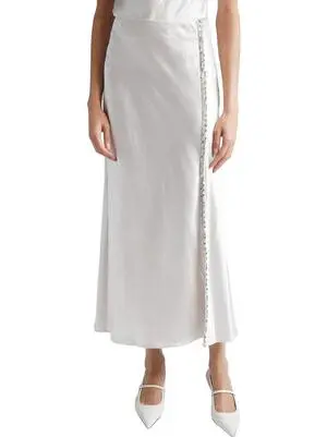 JASON WU Bias Cut Twill Skirt - Oyster
