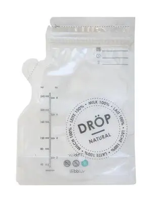 BBLUV Dröp Breastmilk Storage Bags - White