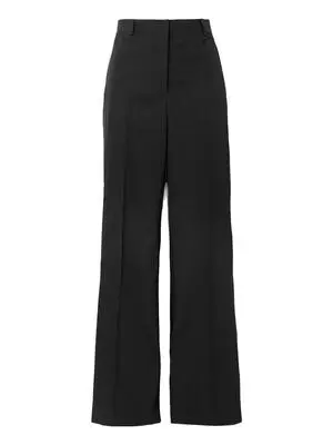 Stella McCartney Wool-twill Flared Trousers - Black