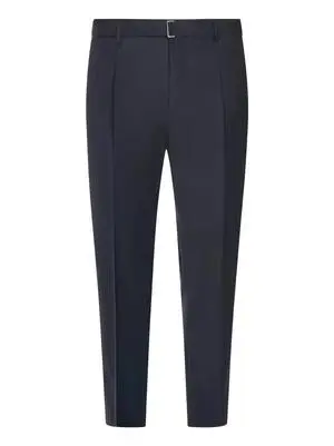 BE ABLE Pleated Trousers With Side Pockets Blue