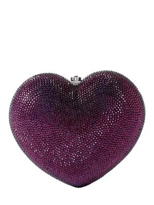 Judith Leiber Petit Coeur Clutch - Purple