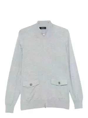GRAN SASSO Zip-up Cardigan - Grey