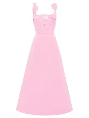LEO LIN Rianne Appliquéd Maxi Dress - Pink