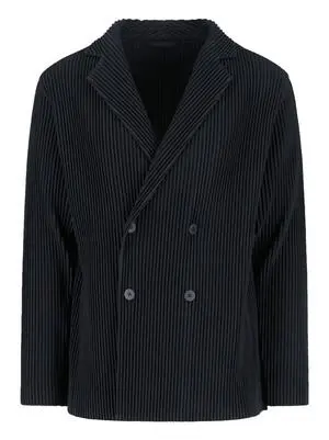 Issey Miyake Double-breasted Jacket - Black