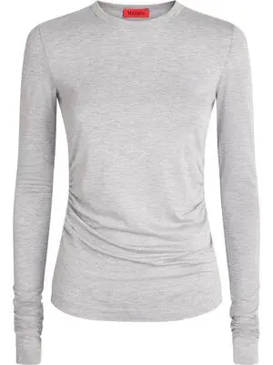 Max & Co. Draped Long-sleeve T-shirt - Grey