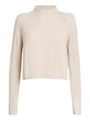 Maje Wool-cashmere Cable-knit Pullover Sweater - Beige