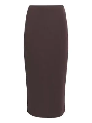 Good American Matte Jersey Midi Skirt - Brown