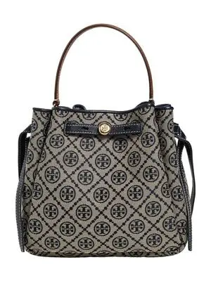 Tory Burch T Monogram Bucket Bag - Tory Navy