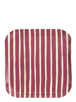 Marimekko Piccolo Tray 20x20 Cm - Brown Stripe