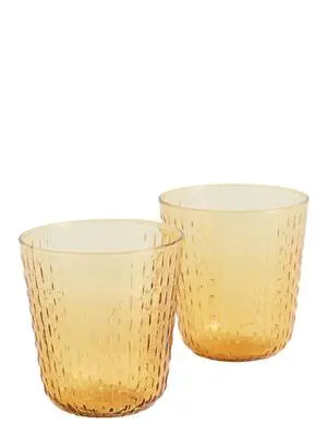Marimekko Syksy Textured Tumblers Set Of 2 - Honey