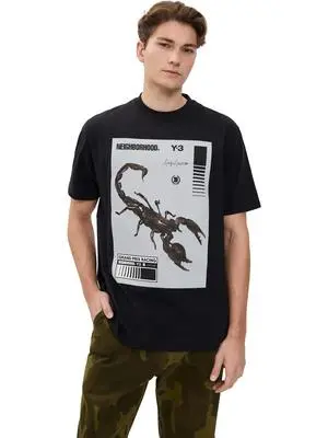 Y3 X Neighborhood Graphic Tee - Black