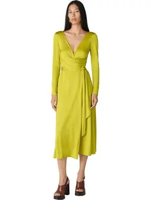 Diane Von Furstenberg Sandra Midi Wrap Dress - Absynth