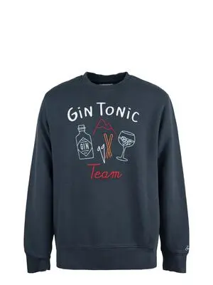 MC2 SAINT BARTH Soho Sweatshirt With Gin Tonic Team Embroidery - Blue