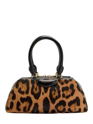 Givenchy Antigona East-West Mini Leopard Print Bag Leopard