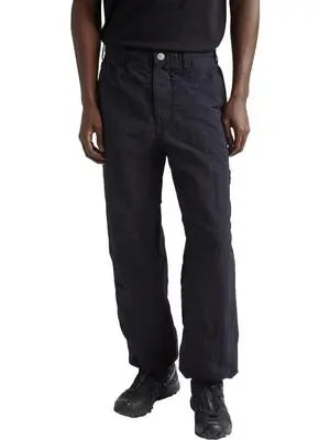 Stone Island Compass Logo Patch Nylon Pants V0029 Black