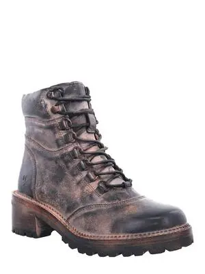 ROAN Hiker Style Ankle Boots - Black Napa Rust Bfs