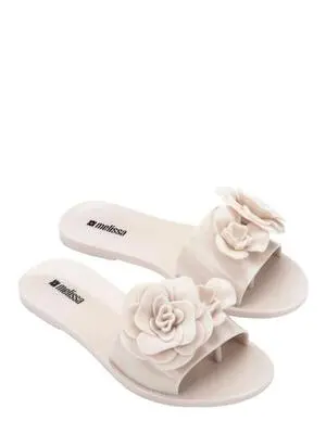 Melissa Babe Petals Slide Sandal - Beige