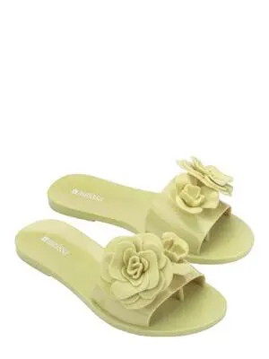 Melissa Babe Petals Slide Sandal - Green