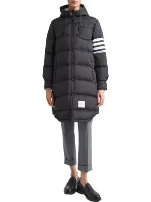 Thom Browne 4-bar Down Coat - Black